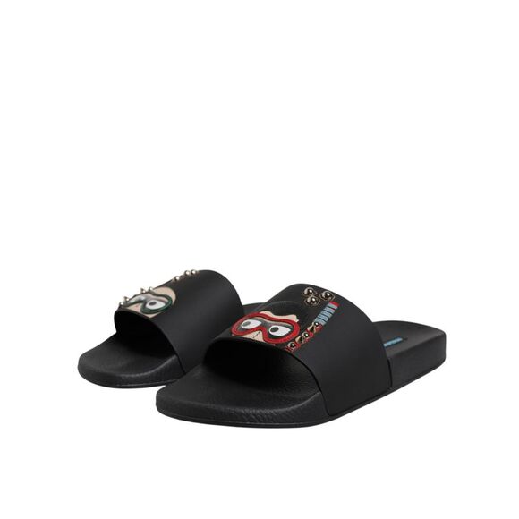 Dolce & Gabbana | Shoes | Dolce Gabbana Pool Slides Rubber Slides With ...